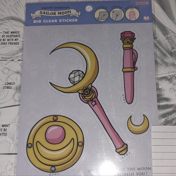 Toei Animation | Accessories | Sailor Moon Clear Stickers | Poshmark
